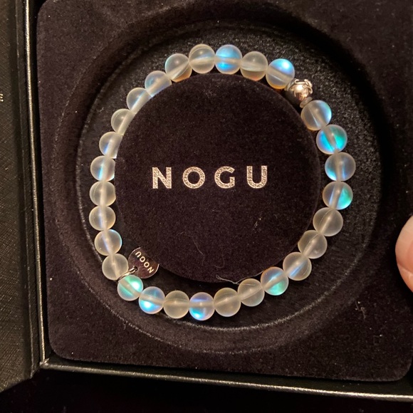 Nogu | Jewelry | Nogu Mermaid Glass Sterling Silver Rainbow White Bead ...
